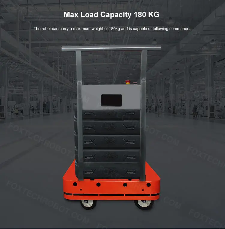 Compact Size Industrial Moving Transportation Cargo Following Trolley ...