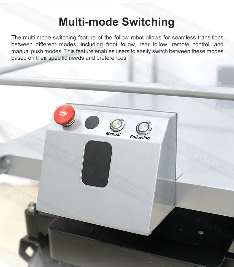 Foxtechrobot Electric Heavy Duty Cargo 100KG Four-wheel Steel Trolley ...