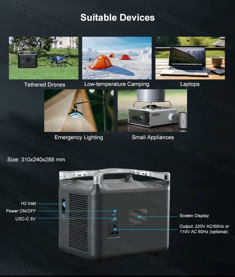 H2 Portable Hydrogen Power Supply | FoxtechRobot