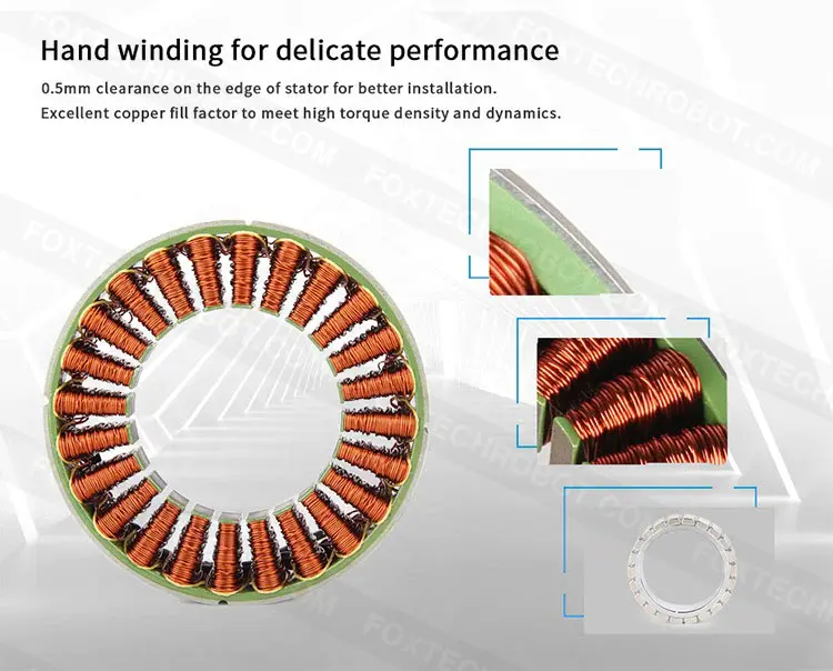 T-Motor RI Series Custom 120kv 6s 12s Direct Drive Frameless 1nm 750w ...