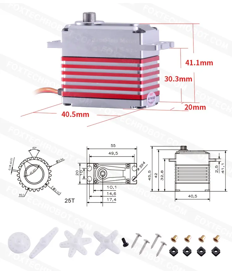 Foxtech robot KST BLS815 V8.0 Digital Servo | FoxtechRobot