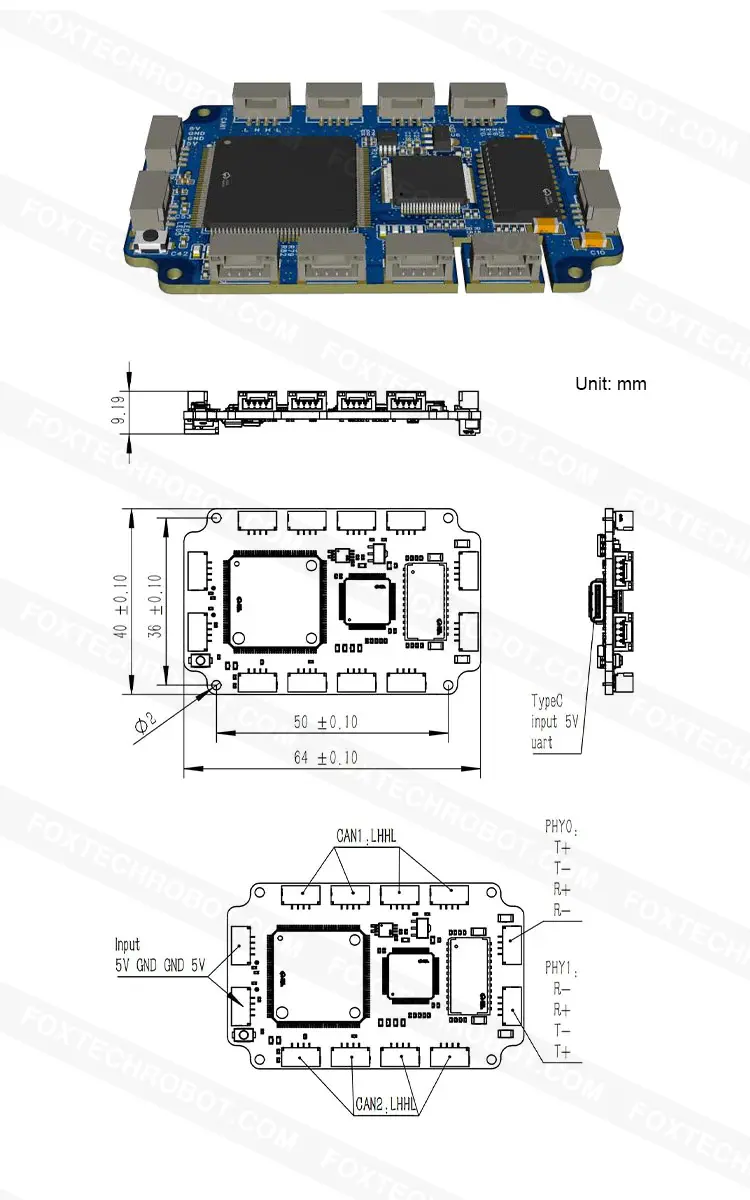 EtherCAT to CAN Communication Module | FoxtechRobot