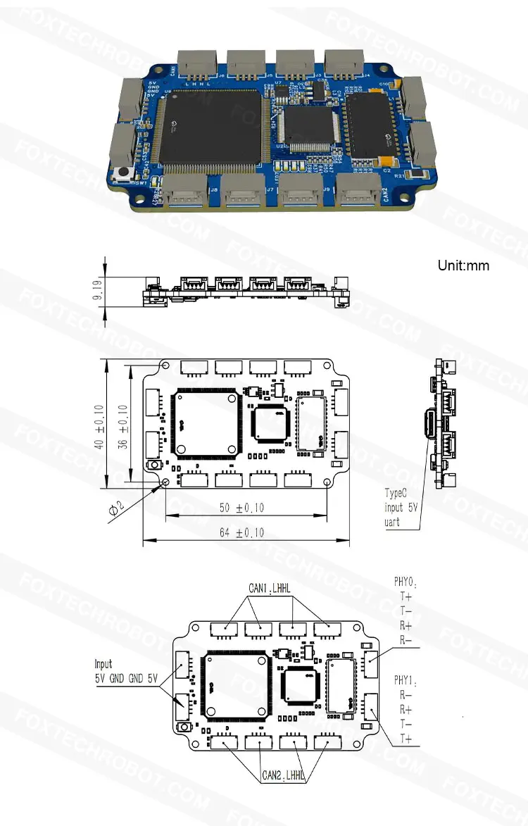 Professional High-Speed IMU Module with EtherCAT Communication ...