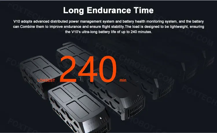 Foxtechrobot V10 RTK Drone UAV for Land Surveying and Topographic ...
